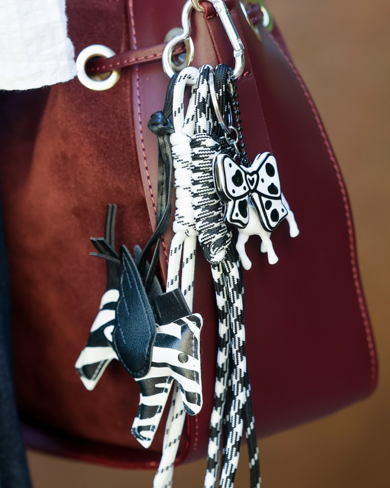 Zebra Bag Charm